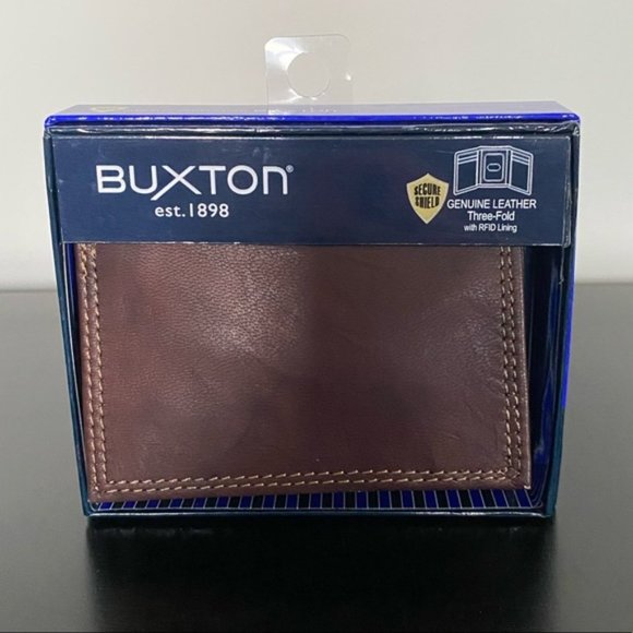 Buxton | Accessories | Buxton Mens Trifold Leather Wallet | Poshmark